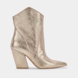 Dolce Vita | Shoes | Dolce Vita Nestly Booties In Light Gold Metallic ...